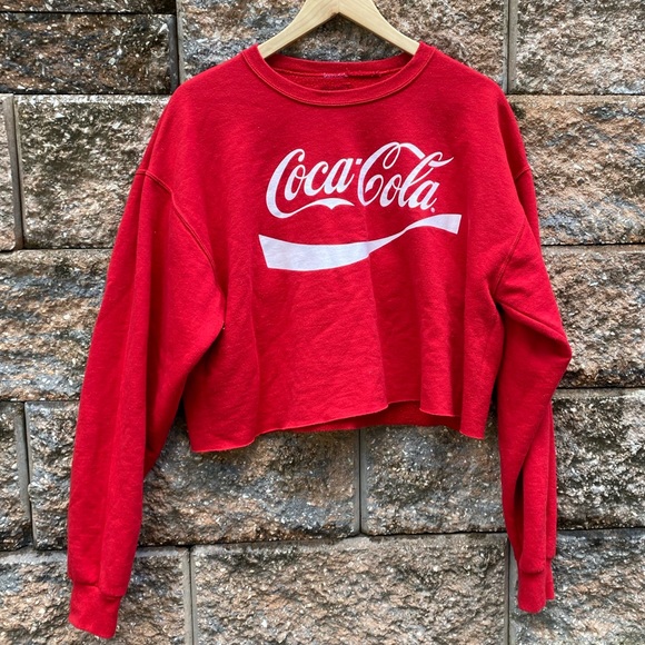 Coca Cola | Tops | Coca Cola Cropped Sweatshirt | Poshmark